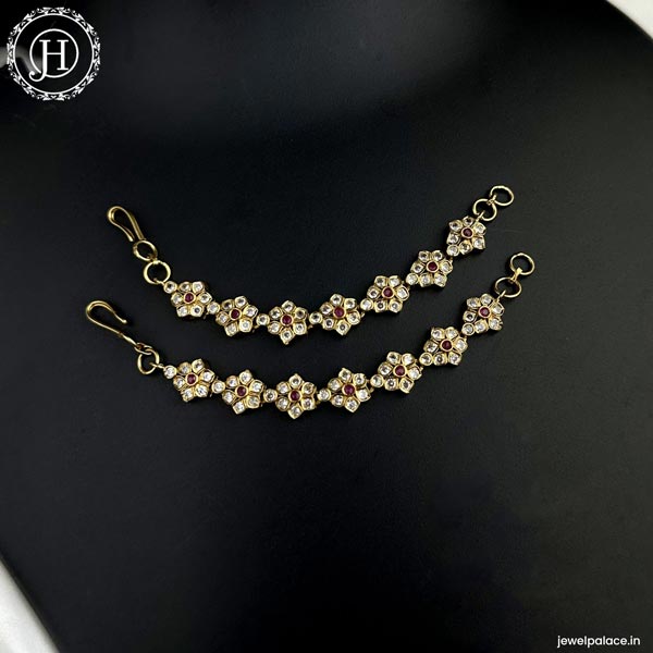 Antique Gold Plated Traditional Ear Chain Mattal JH6113 Jewel Palace